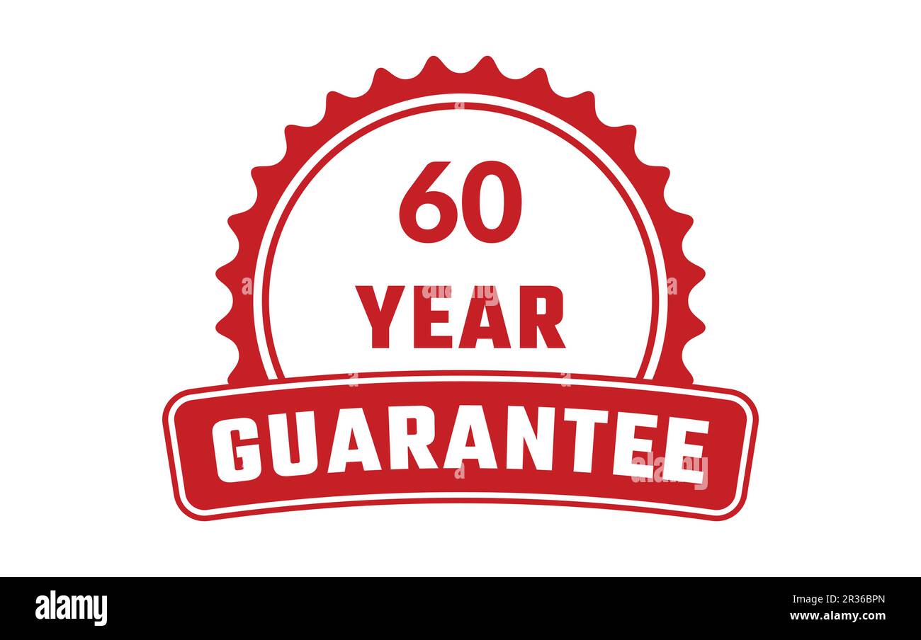 60 Year Guarantee Rubber Stamp Stock Vector Image & Art - Alamy