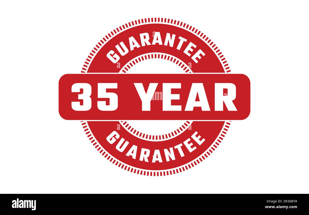 35 Year Guarantee Rubber Stamp Stock Vector Image & Art - Alamy