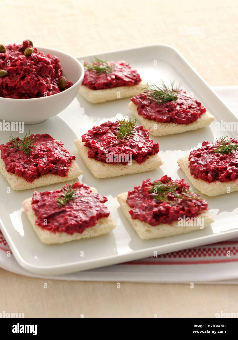 Beetroot crostini hi-res stock photography and images - Alamy