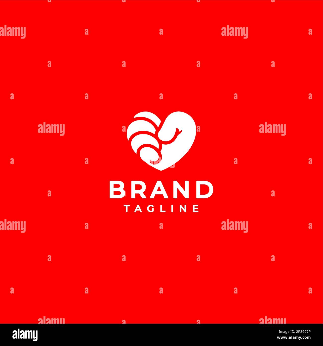 The Hand Grips Form A Heart Symbol Playful Logo Design With A Love Icon With A Hand Grip Motif