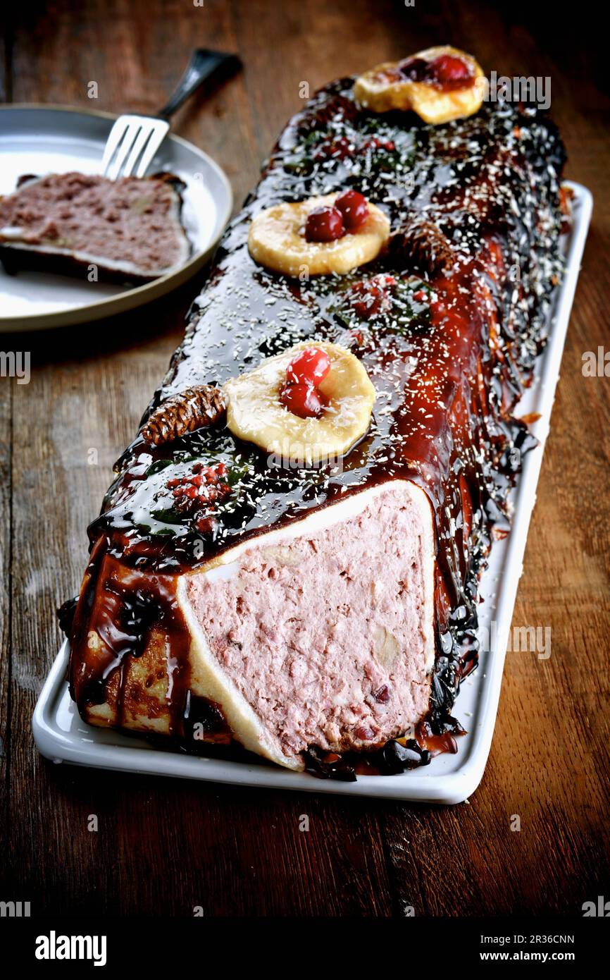 Duck pâté, sliced Stock Photo - Alamy