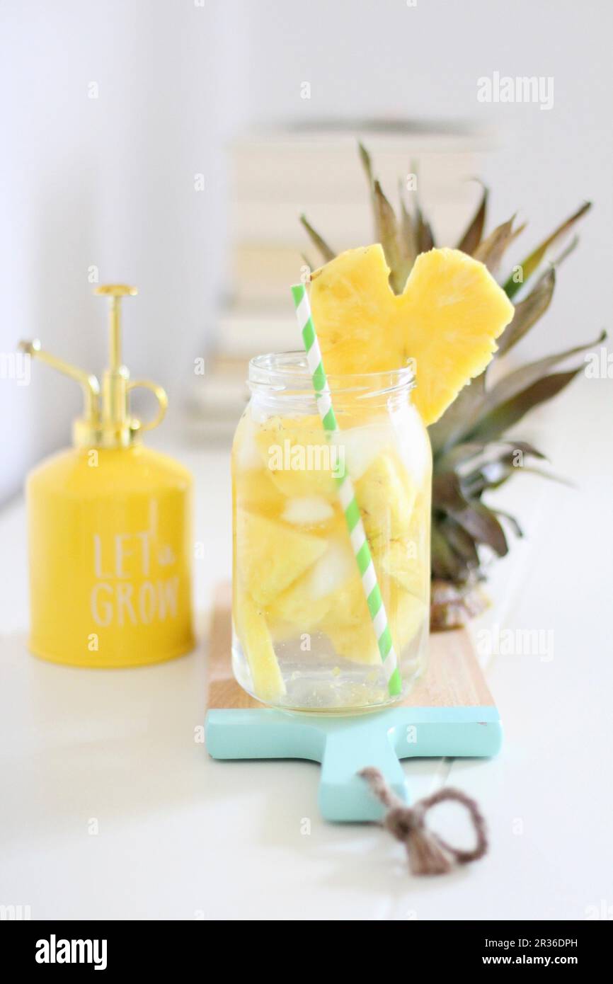 Pineapple infused water hi-res stock photography and images - Alamy