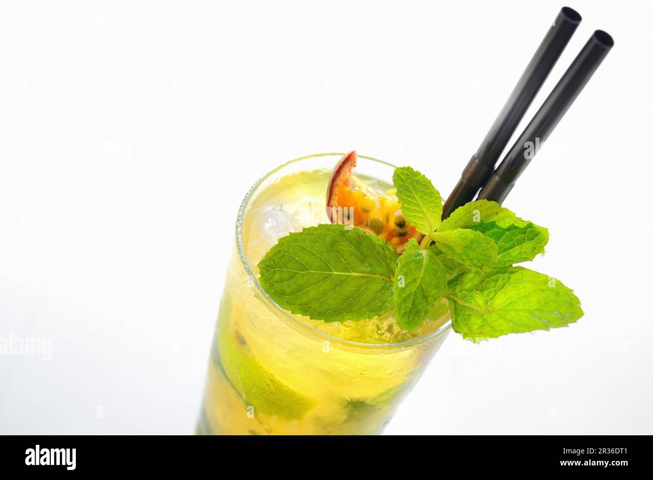 Passion Lemon Juice cocktail made with passion fruit and limes Stock ...