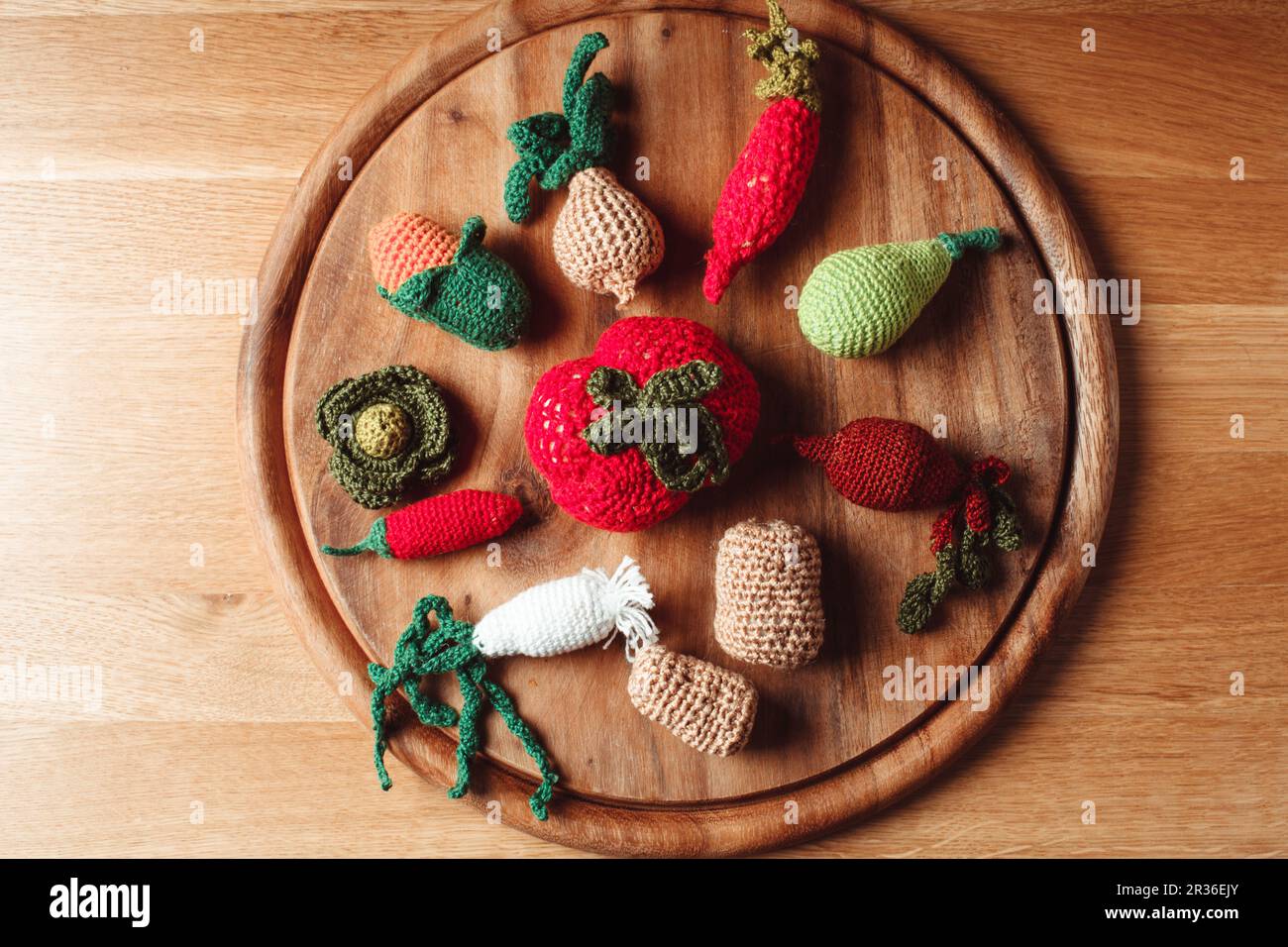 Crochet tiny vegetables Stock Photo - Alamy