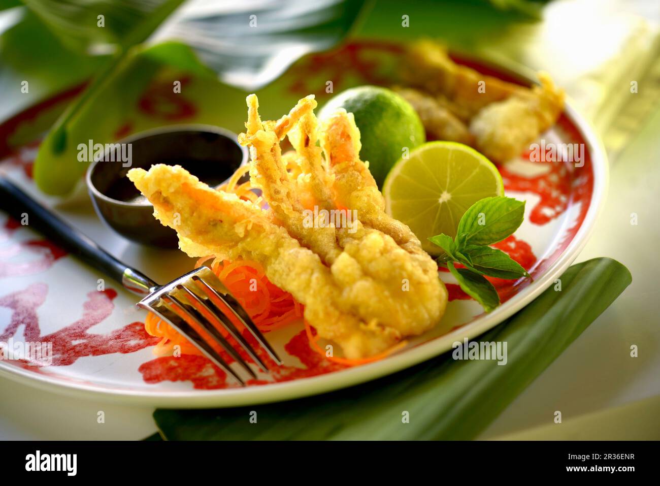 Soft-shell prawns in tempura batter (Asia Stock Photo - Alamy