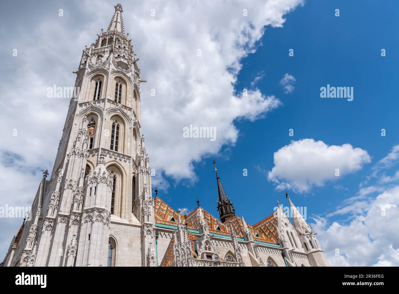 Matthias gothic church in Buda Castle in Budapest, Hungary Stock Photo ...