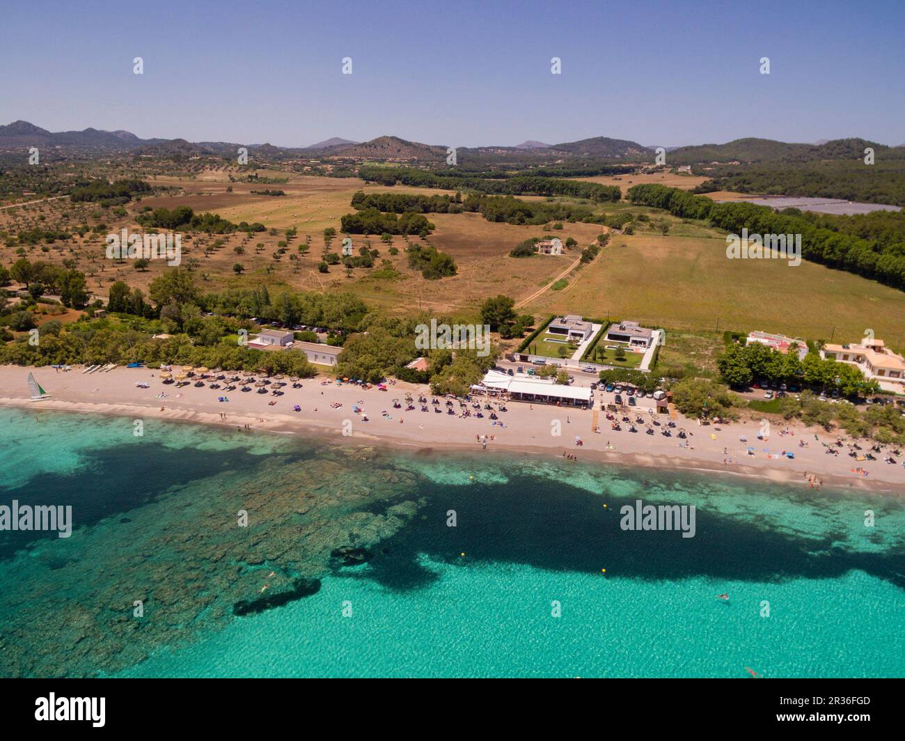 playa de Es Ribell, Cala sa Marjal, Costa de los Pinos, Son Servera ...