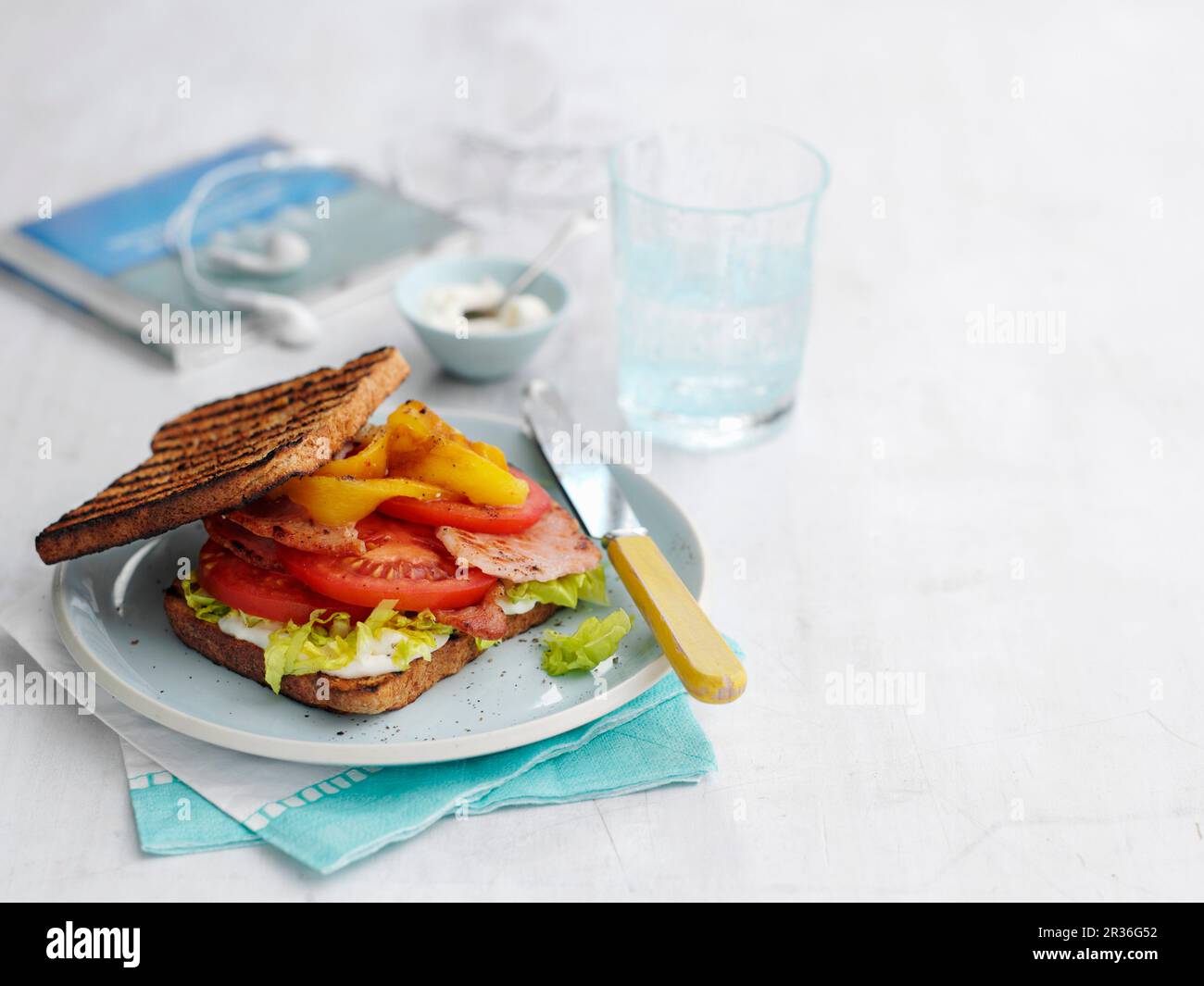 Toasted BLT sandwich Stock Photo - Alamy
