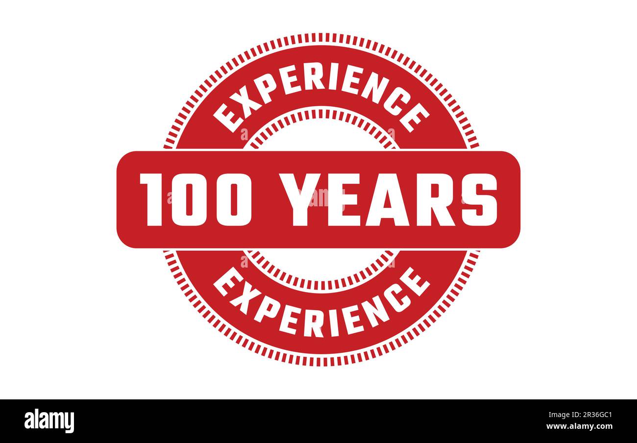 100 Years Experience Rubber Stamp Stock Vector Image & Art - Alamy