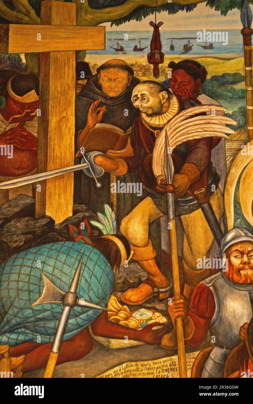 Murales de Diego Rivera. Palacio Nacional.Centro historico. Mexico D.F ...