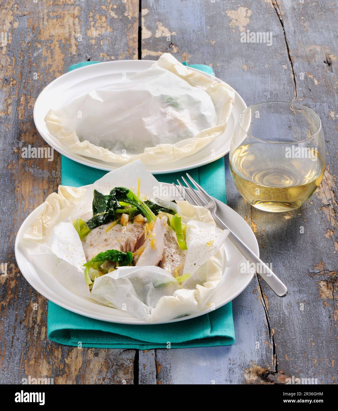 Fish in paper rustic hi-res stock photography and images - Alamy