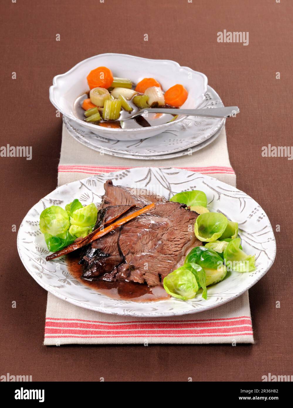 Cooked brussels sprout beef hi-res stock photography and images - Alamy
