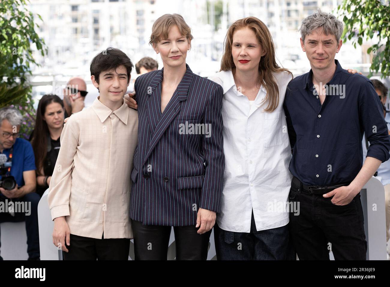 Cannes, France. 23rd May, 2023. Milo Machado Graner, Sandra Hueller ...