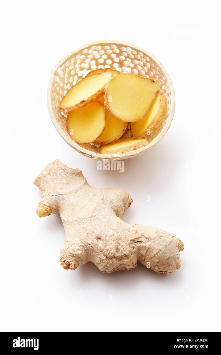 Closeup shot sliced ginger hi-res stock photography and images - Alamy