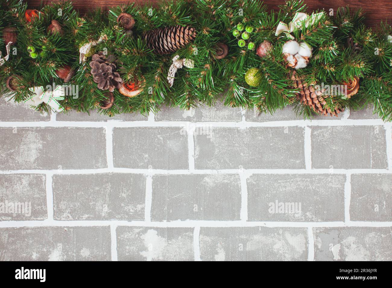 Christmas border design Stock Photo - Alamy