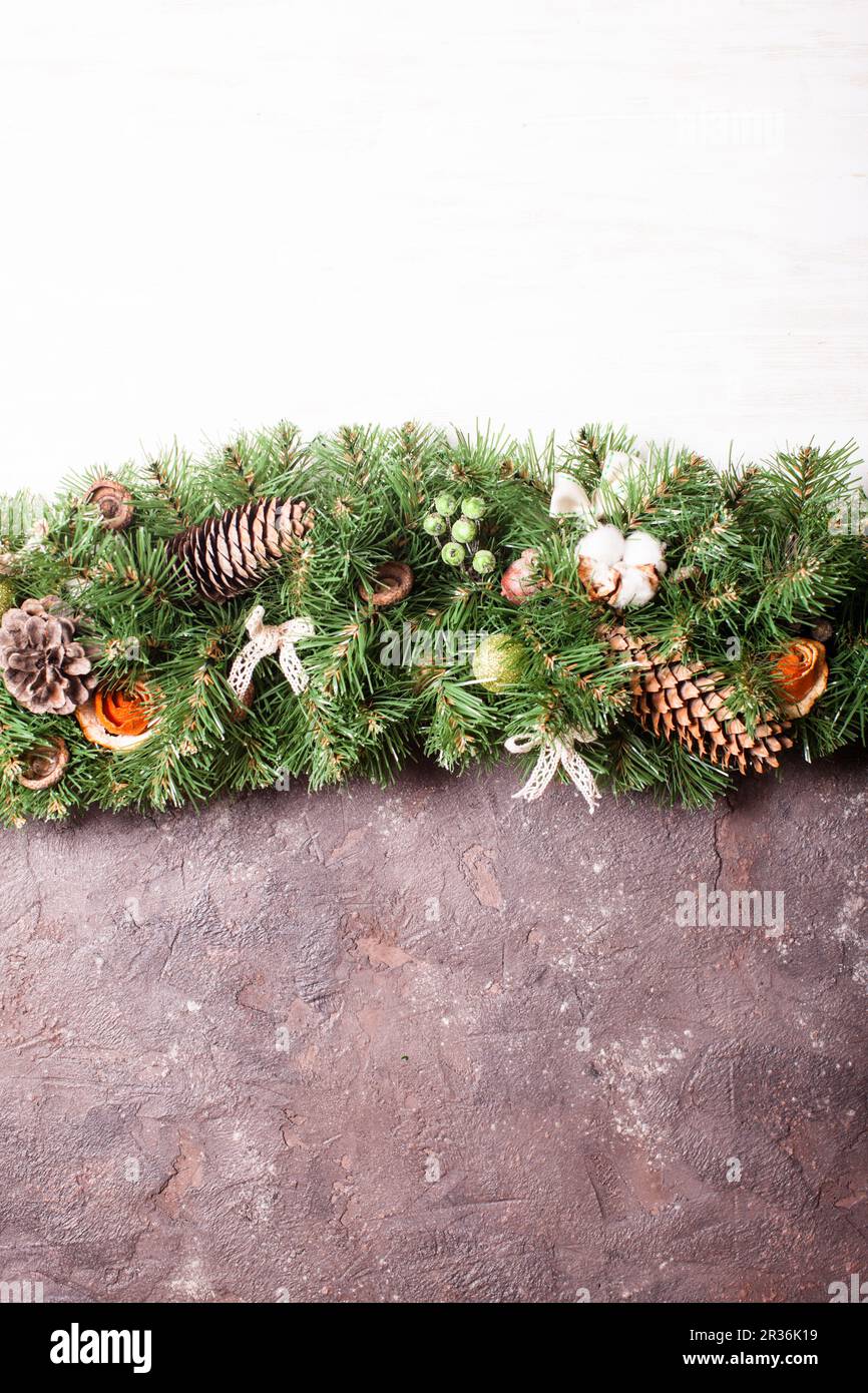 Christmas border design Stock Photo - Alamy
