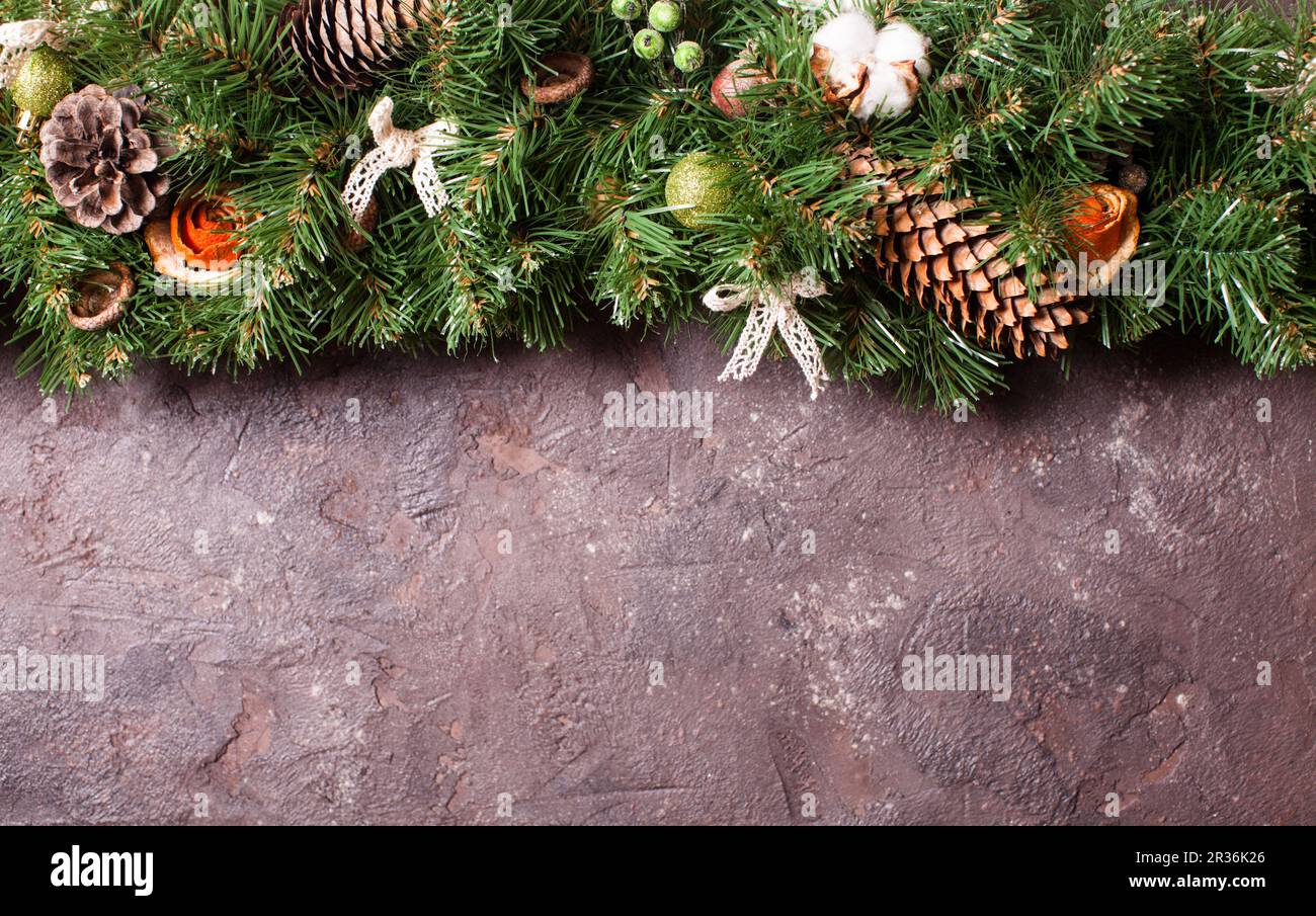 Christmas border design Stock Photo - Alamy