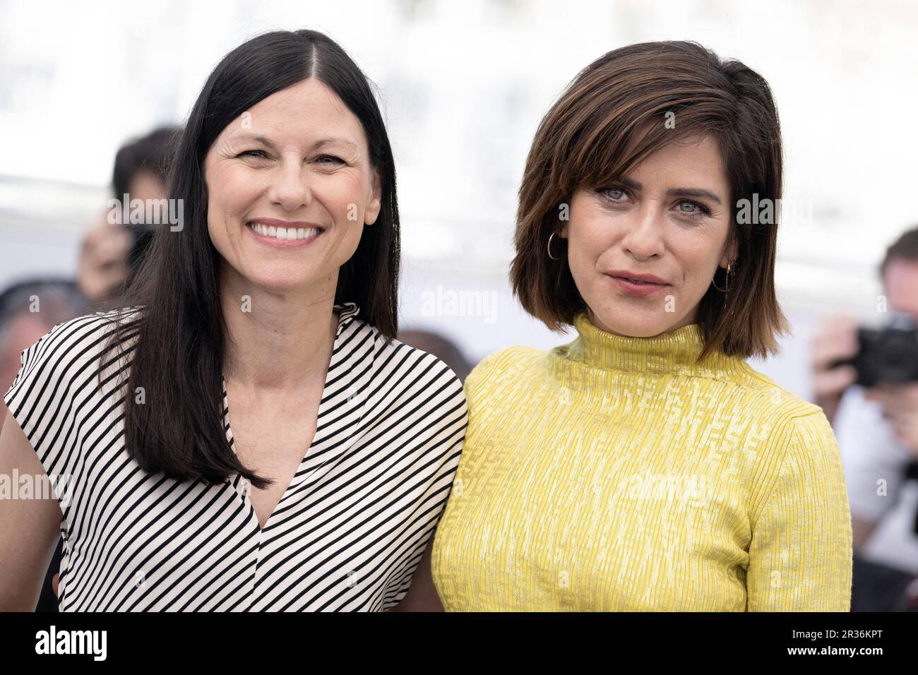 Cannes, France. 23rd May, 2023. Helena Miquel and María Leon attend the ...