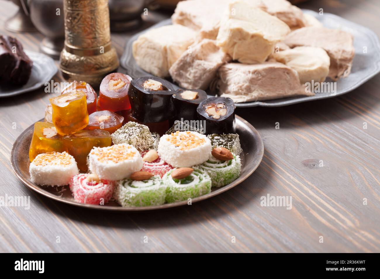 Turkish delight rahat lokum Stock Photo - Alamy