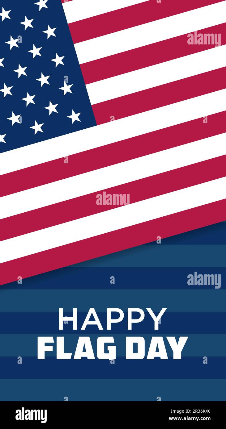 Flag Day in the June 14 United States, vector illustration, best for ...