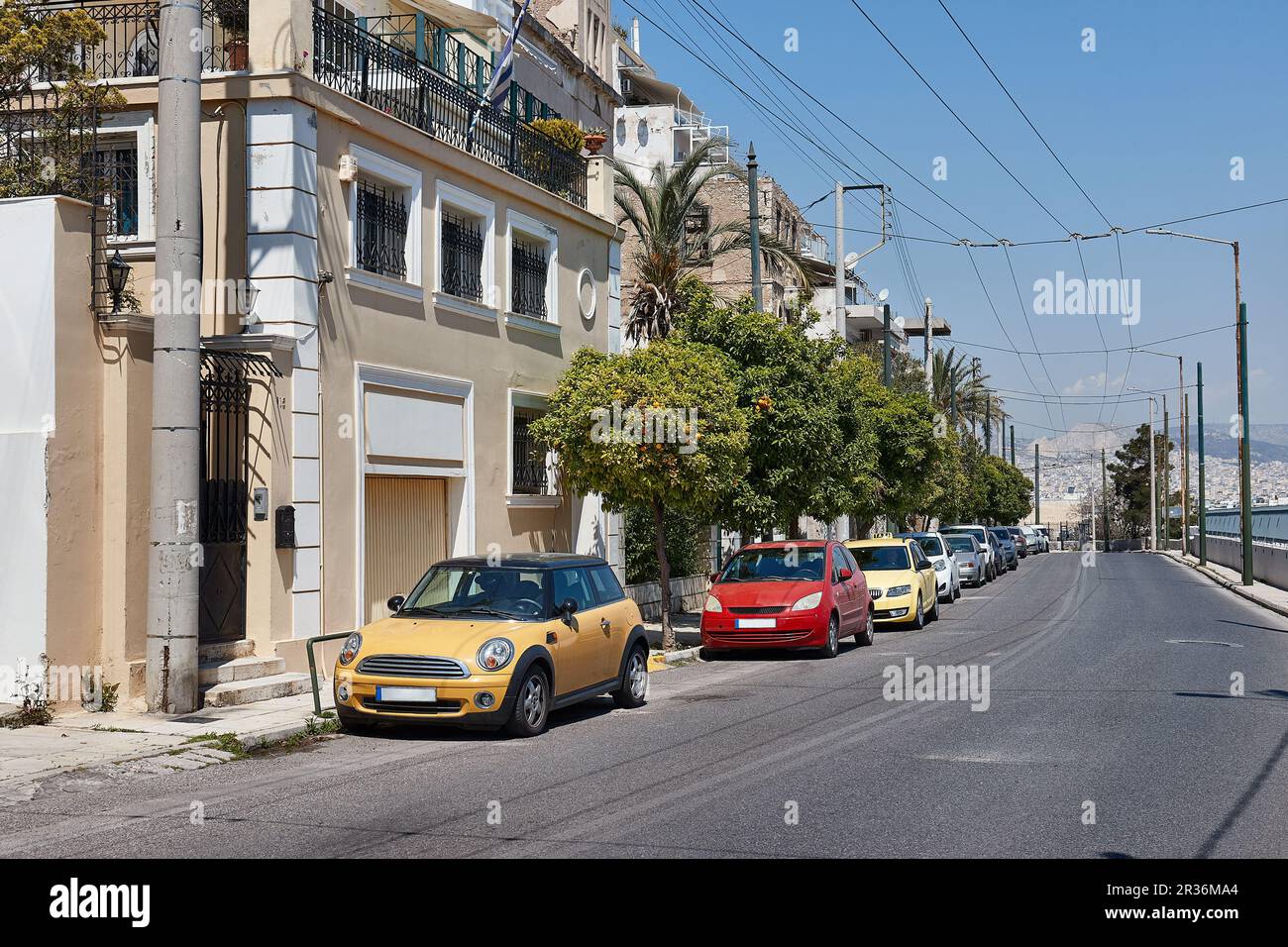 Street view in Athens, Greece Stock Photo - Alamy