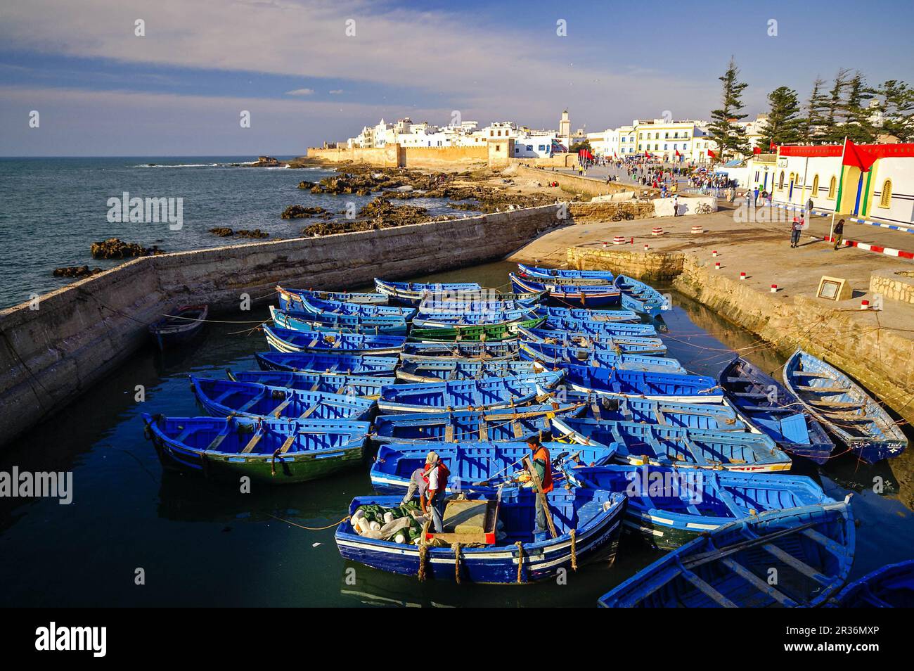 Fishing boats. Port of Essaouira (mogador). Atlantic coast. Morocco ...