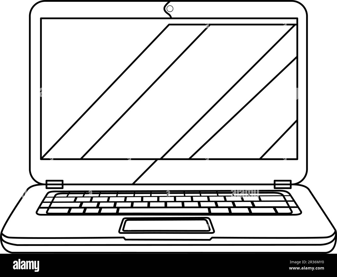 Laptop vector vectors hi-res stock photography and images - Alamy