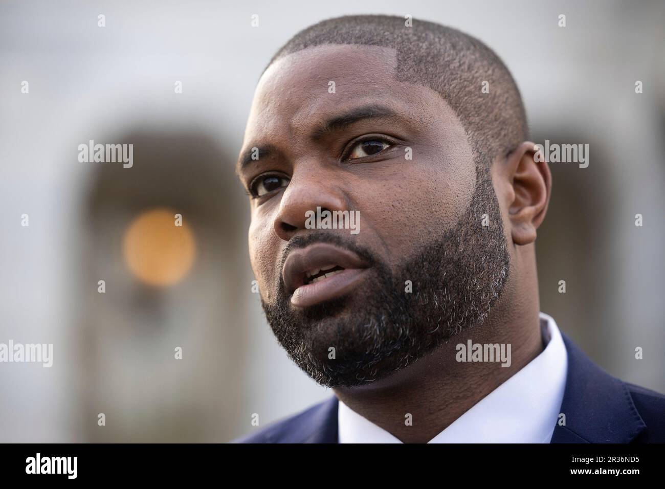 Rep. Byron Donalds (R-Fla.) speaks with reporters outside the U.S ...