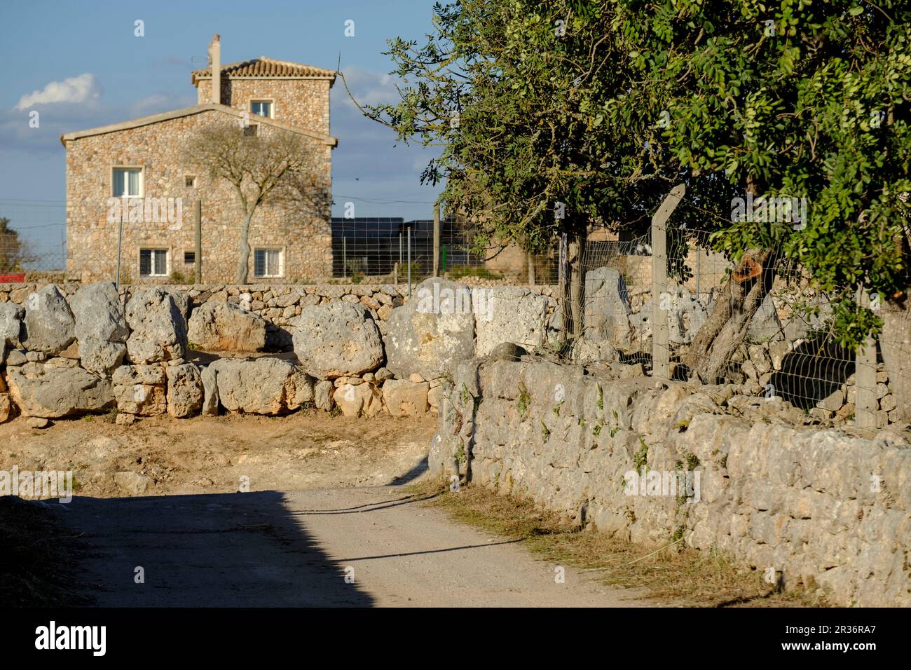 muralla de un poblado talayótico, Es Pou Celat (Salat), Mallorca ...