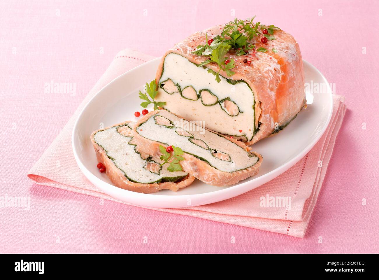 Festive smoked fish terrine Stock Photo - Alamy