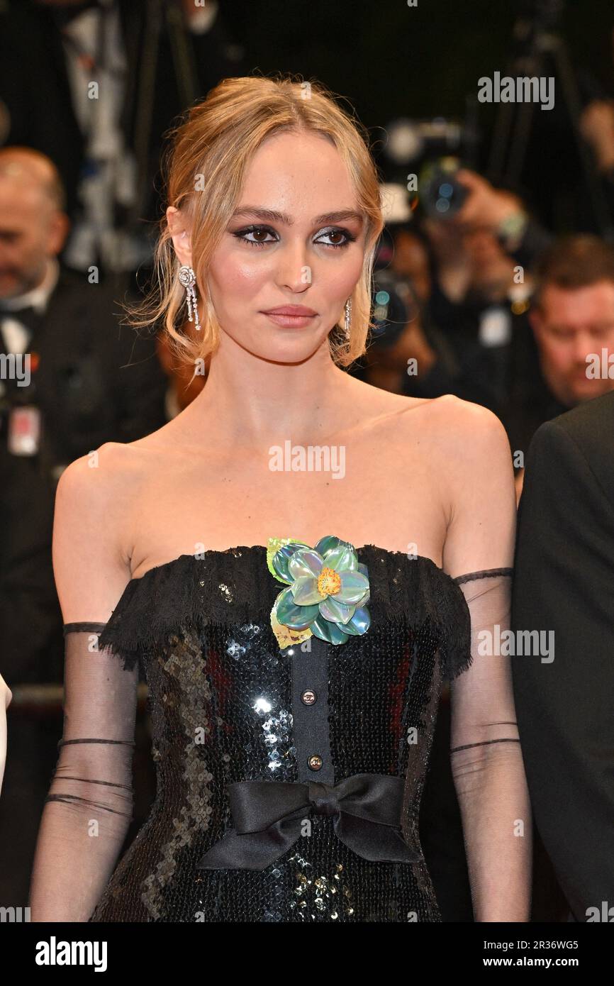 Cannes, France. 22nd May, 2023. Lily Rose Depp at the premiere of the series The Idol during ...