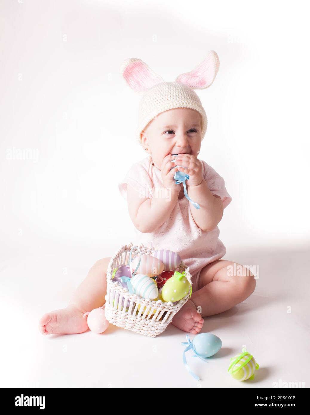 Baby with rabbit costume hi-res stock photography and images - Alamy