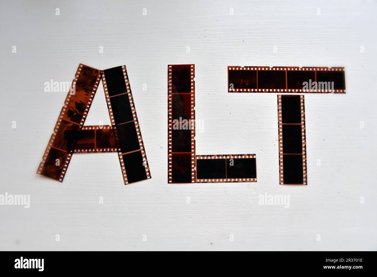 Filmstrip Negative Color Film Old Stock Photo - Alamy