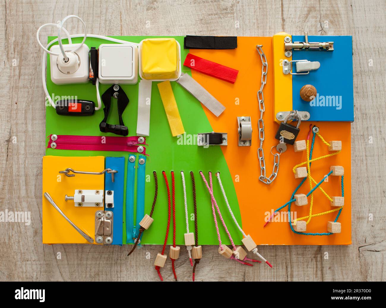 DIY busy board Stock Photo - Alamy