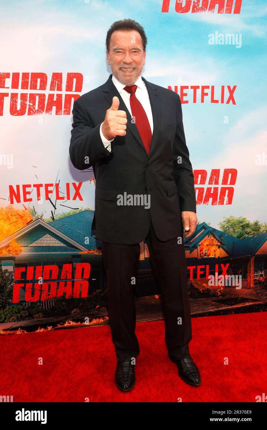 Los Angels, Ca. 22nd May, 2023. Arnold Schwarzenegger at the premiere ...