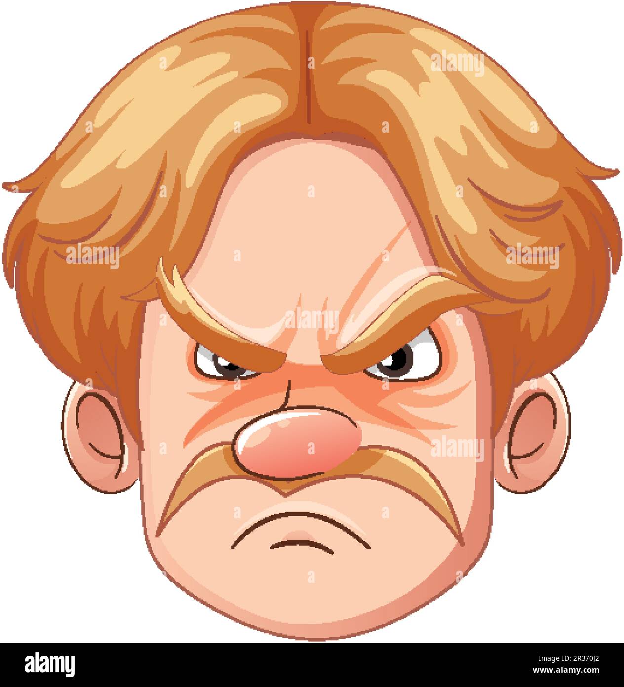 Grumpy Old Man Cartoon Face