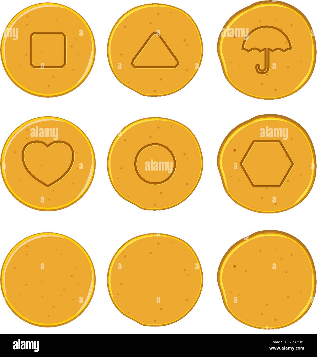 Dalgona vector vectors hi-res stock photography and images - Alamy