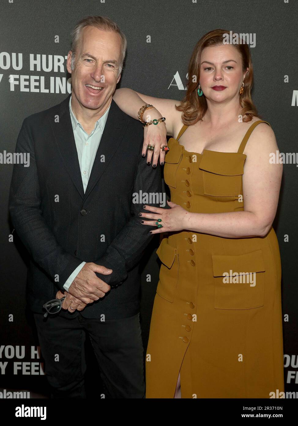 Actors Bob Odenkirk, left, and Amber Tamblyn attend the special ...
