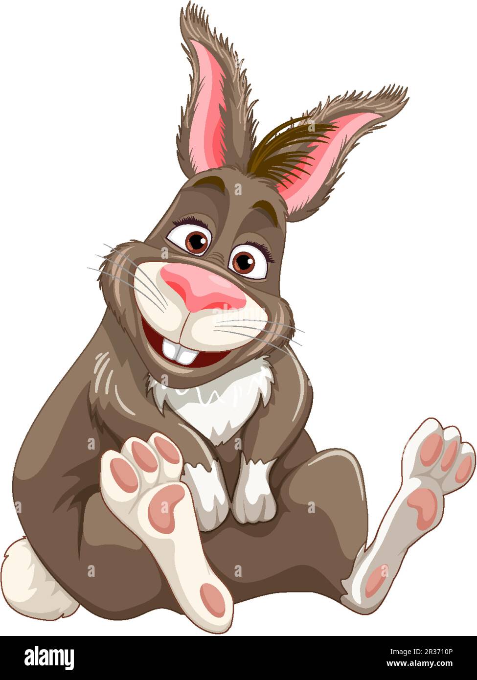 Cute rabbit cartoon character illustration Stock Vector Image & Art - Alamy