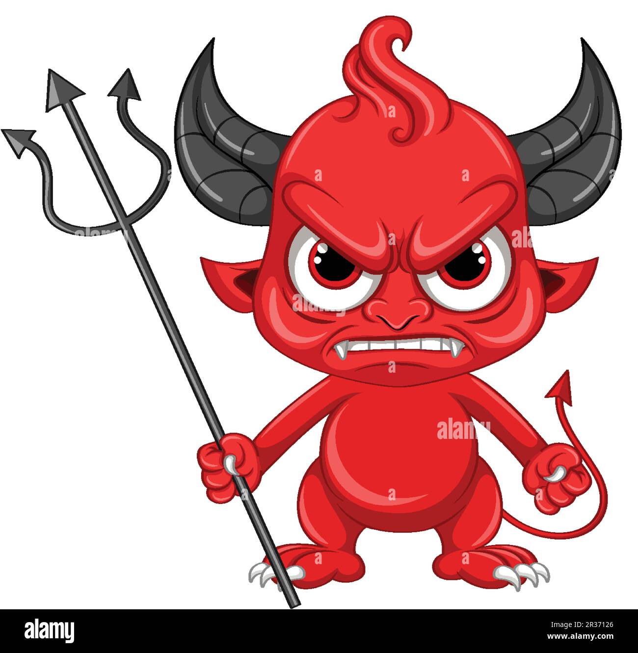 Angry devil cartoon character illustration Stock Vector Image & Art - Alamy