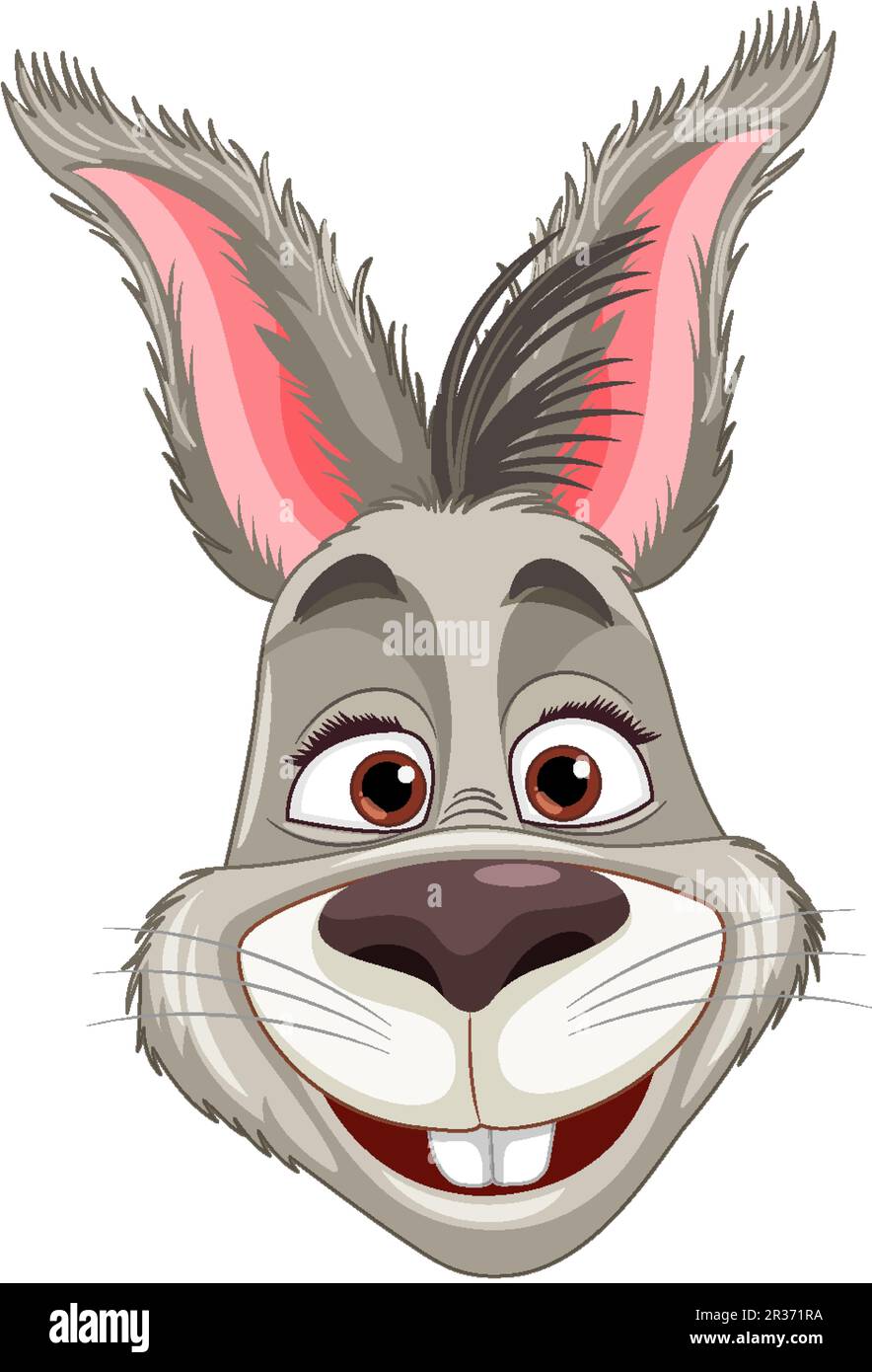Cute rabbit cartoon character illustration Stock Vector Image & Art - Alamy