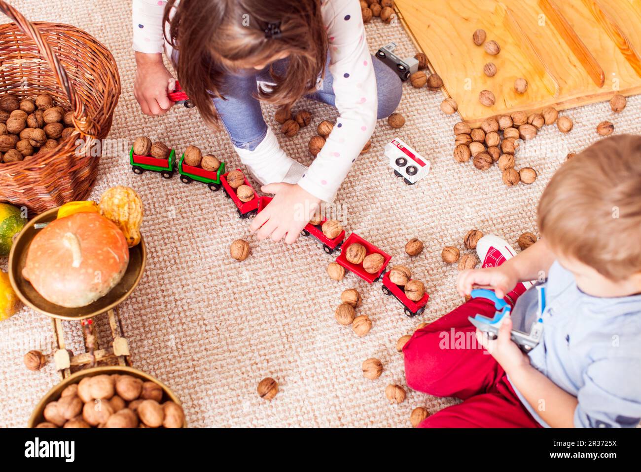 Games with natural materials Stock Photo - Alamy