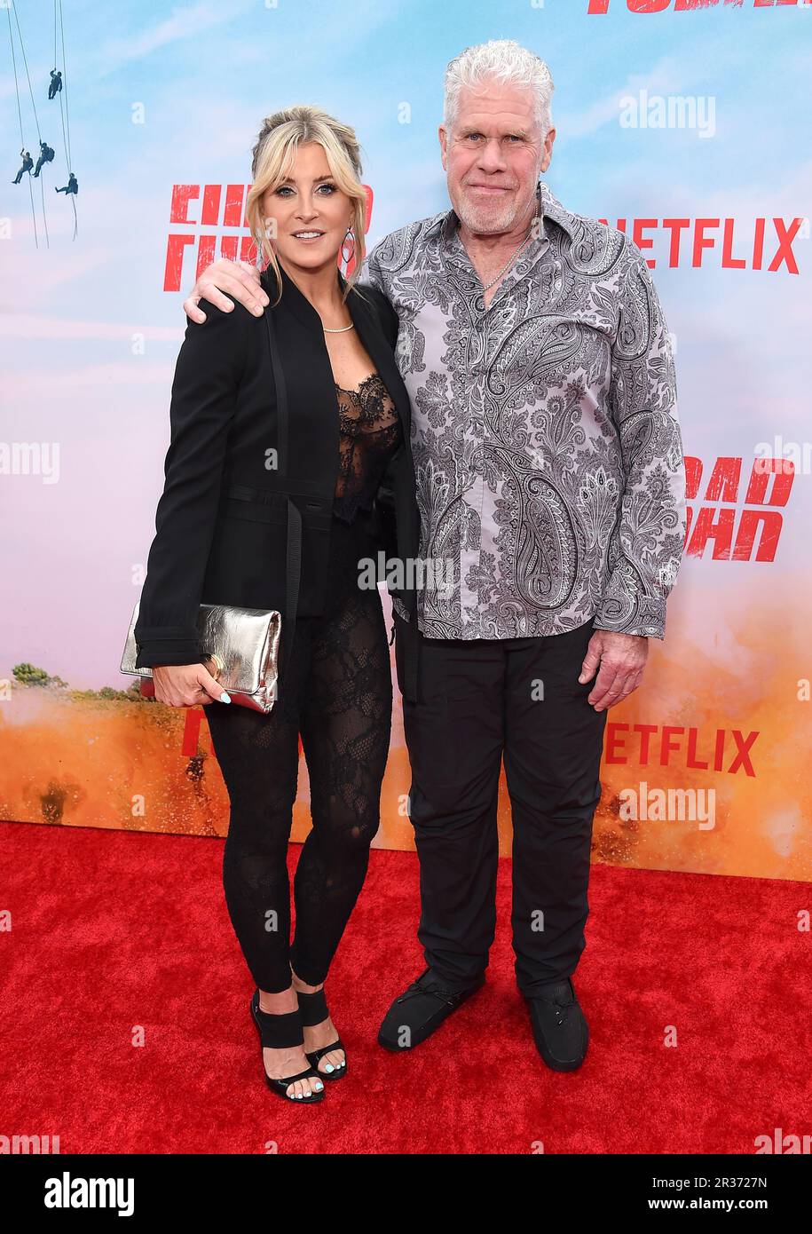Los Angeles, USA. 22nd May, 2023. Ron Perlman and Allison Dunbar ...