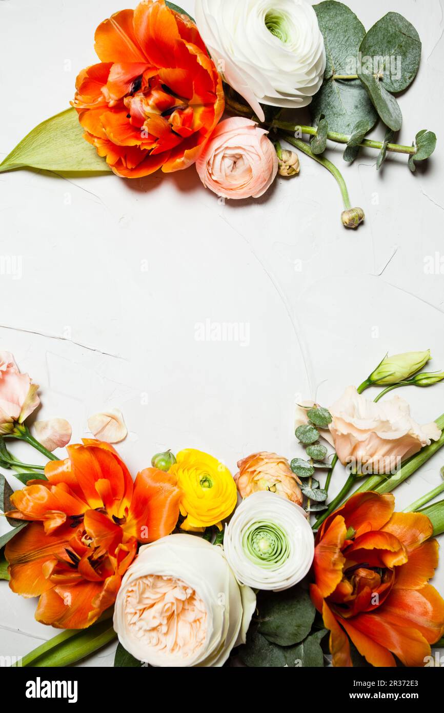 Floral design card Stock Photo - Alamy