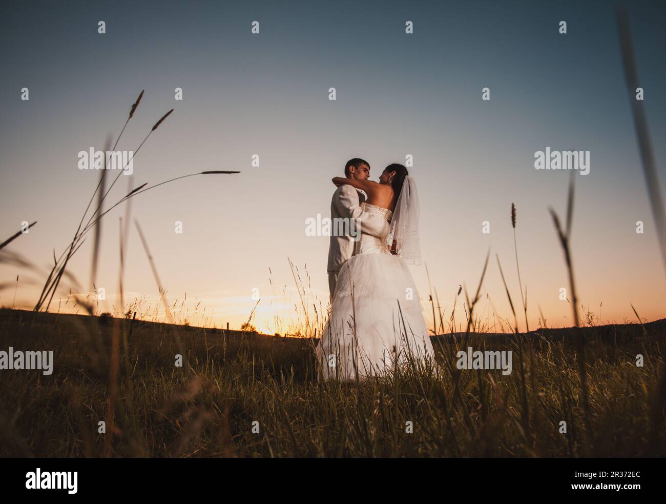 Affectionate bride groom dancing hi-res stock photography and images - Alamy