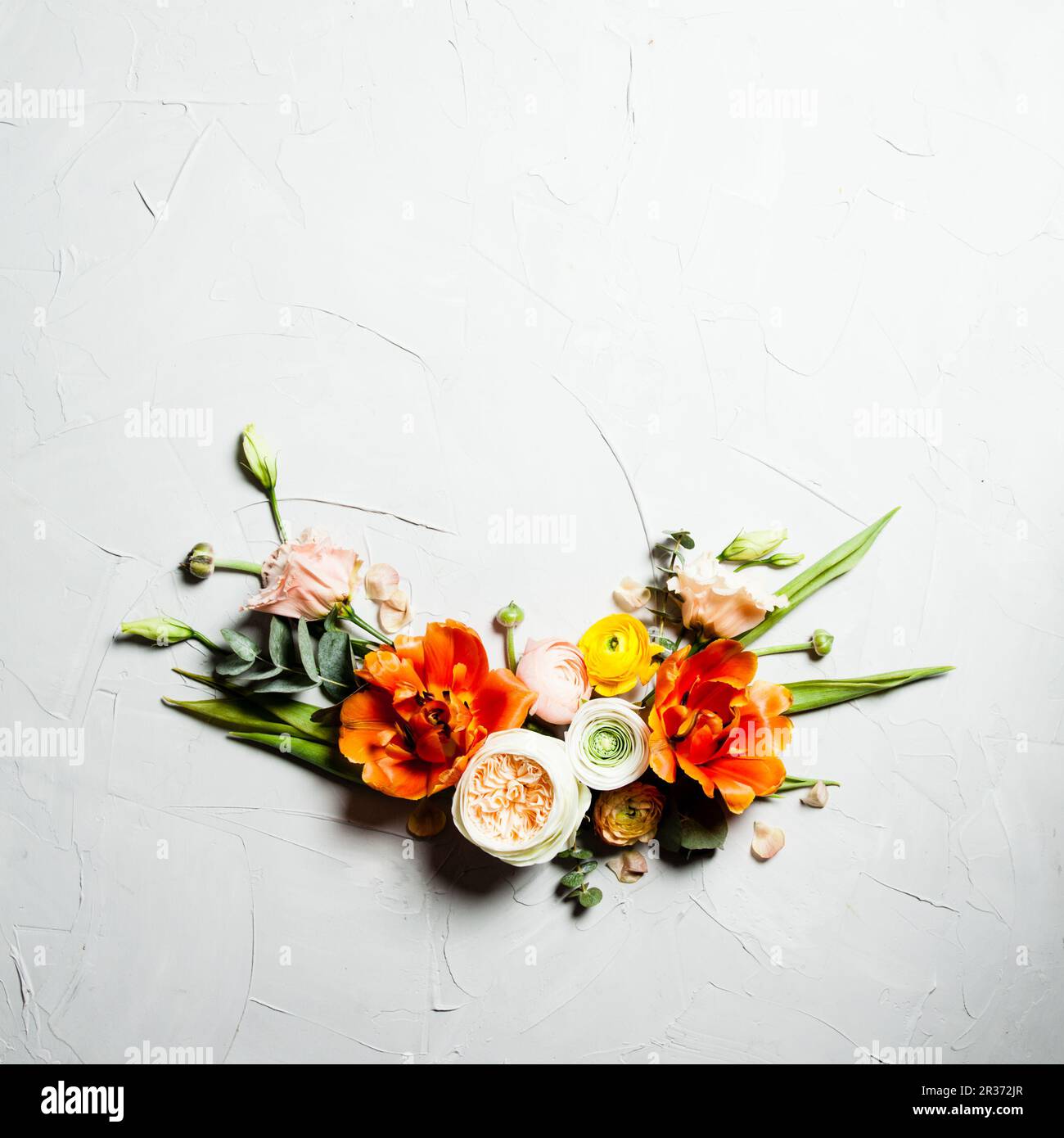 Floral design space Stock Photo - Alamy