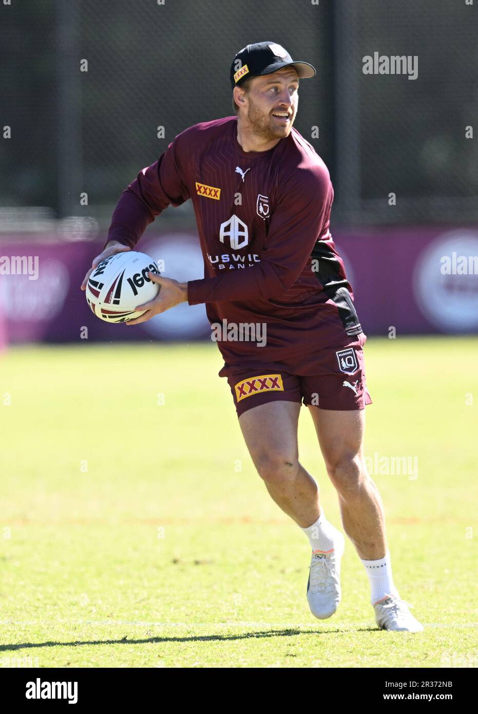 Cameron Munster in action during a Queensland Maroons State of Origin ...
