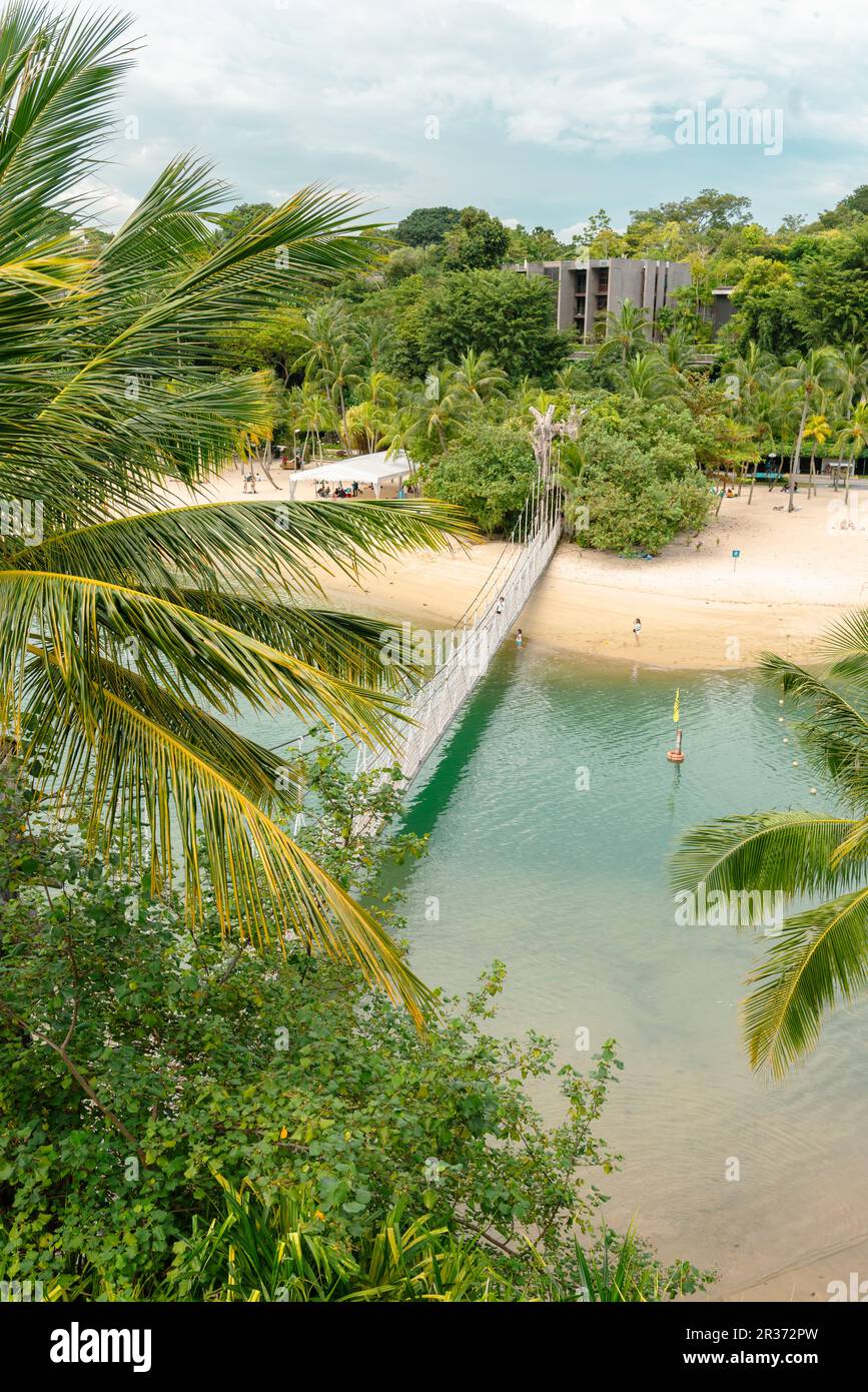 Sentosa island Sentosa Siloso Beach in Singapore Stock Photo - Alamy