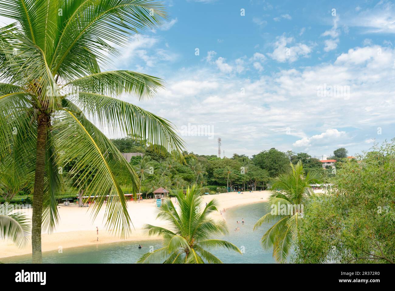 Sentosa island Sentosa Siloso Beach in Singapore Stock Photo - Alamy