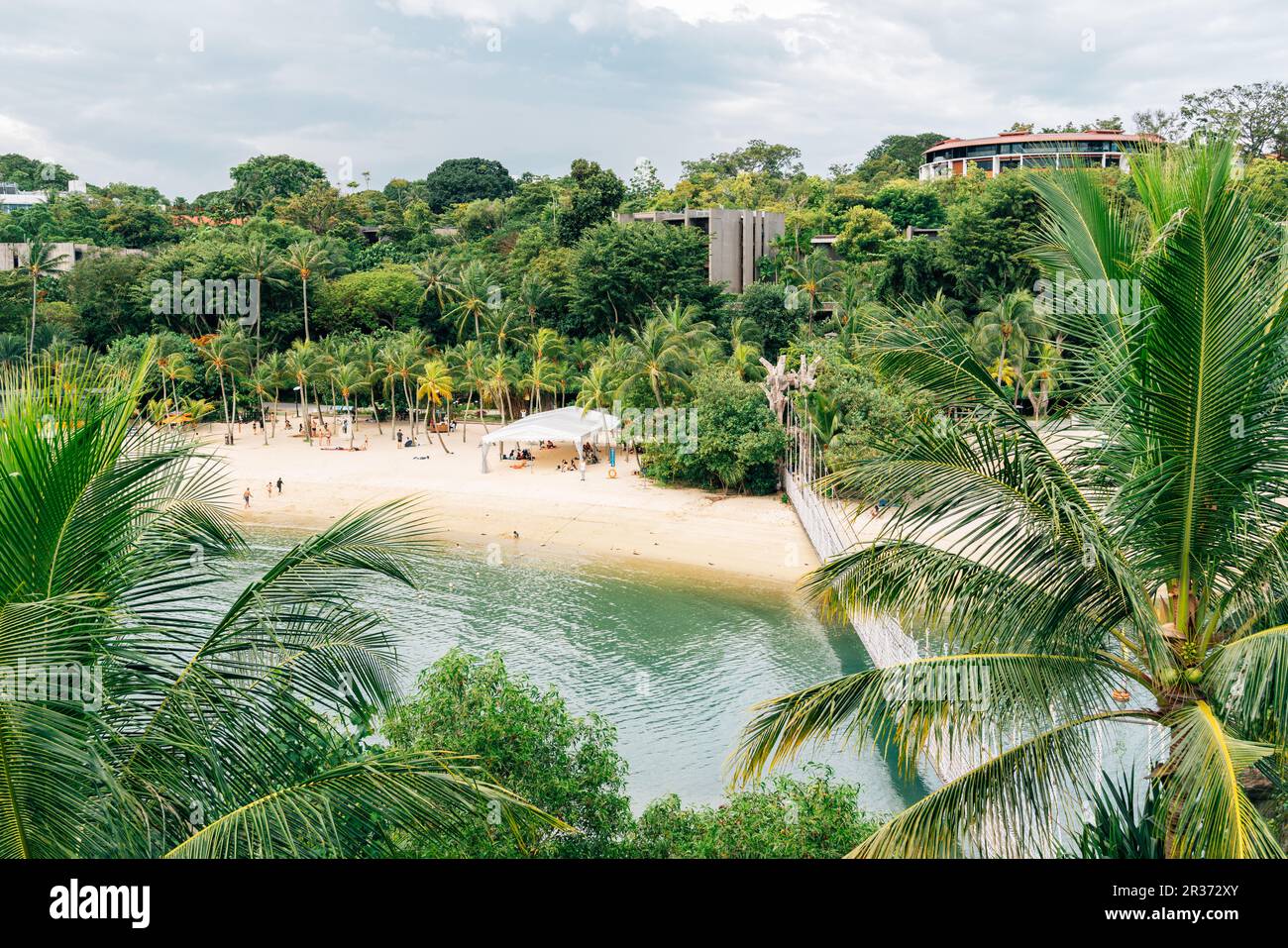 Sentosa island Sentosa Siloso Beach in Singapore Stock Photo - Alamy